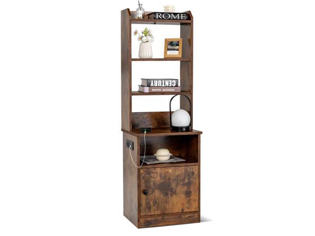 Click here for SlickBlue 6-Tier Bookshelf with Charging Station a... prices