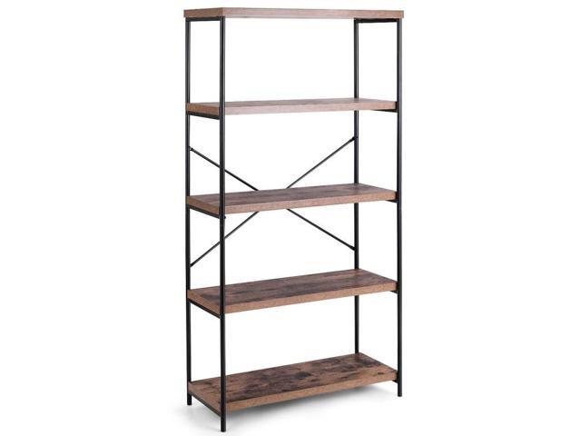 Click here for SlickBlue 5-Tier Industrial Bookshelf Display Stor... prices