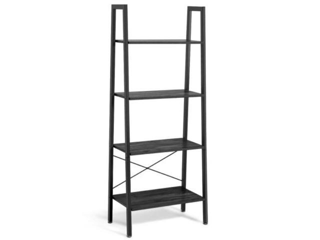 Click here for SlickBlue 4-Tier Ladder Shelf Bookcase Bookshelf D... prices