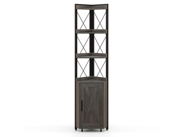 Click here for SlickBlue Tall Corner Storage Cabinet with 3-Tier... prices