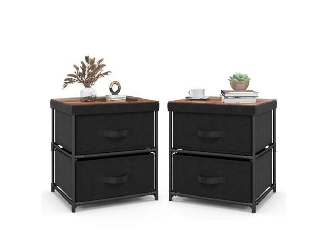 Click here for SlickBlue 2-Drawer Nightstand with Removable Fabri... prices