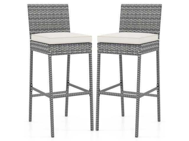 Click here for SlickBlue Patio Wicker Bar stools with Soft Seat C... prices