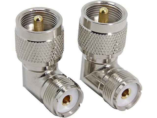 Click here for PL259 Right Angle  2-Pack R UHF Male to Female RF... prices