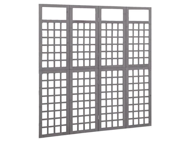 Click here for vidaXL 4-Panel Room Divider/Trellis Solid Fir Wood... prices
