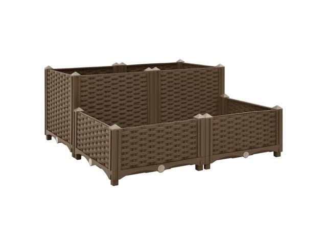 Click here for vidaXL Raised Bed 31.5x31.5x15 Polypropylene prices