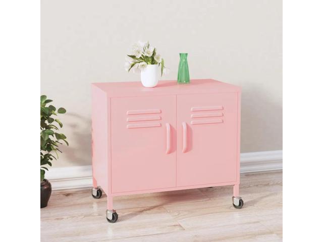 Click here for vidaXL Storage Cabinet Pink 23.6x13.8x22 Steel prices