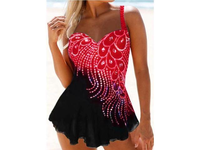 Click here for 2 Piece Swim Dress For Women with Black Swim Panti... prices