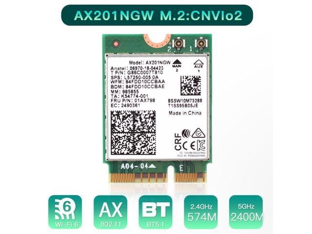 Click here for Wi-Fi 6 Intel AX201 M.2 Key E CNVio 2 Wifi Card Du... prices