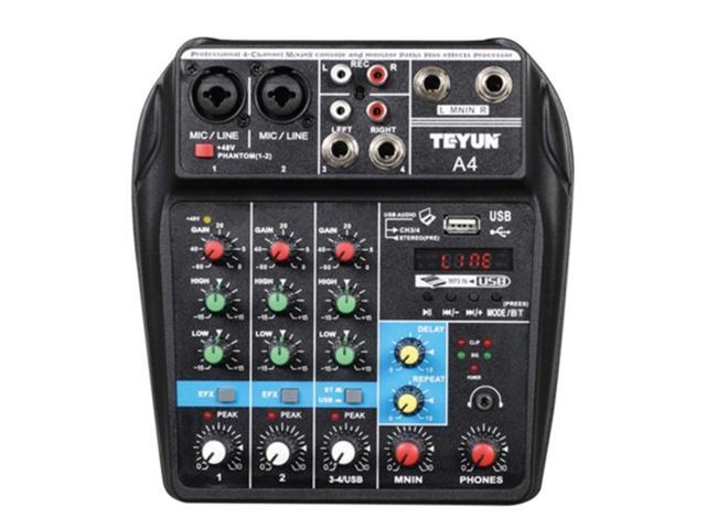 Click here for 4-Channel Sound Card Mixer Conference Audio USB Bl... prices