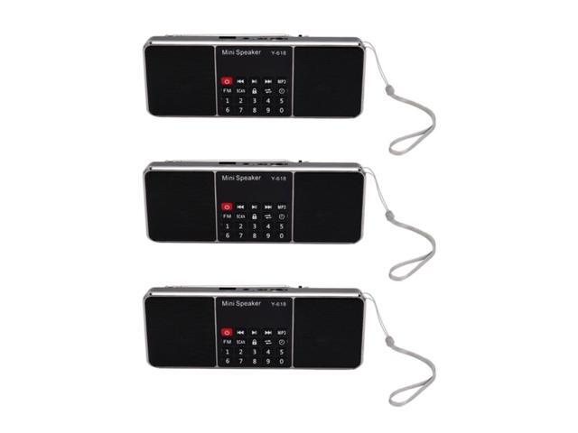 Click here for 3X Y-618 Mini Fm Radio Digital Portable Dual 3W St... prices