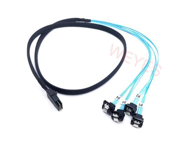 Click here for 1M sas sata cable Mini-SAS SFF-8087 to 4 SATA Cabl... prices