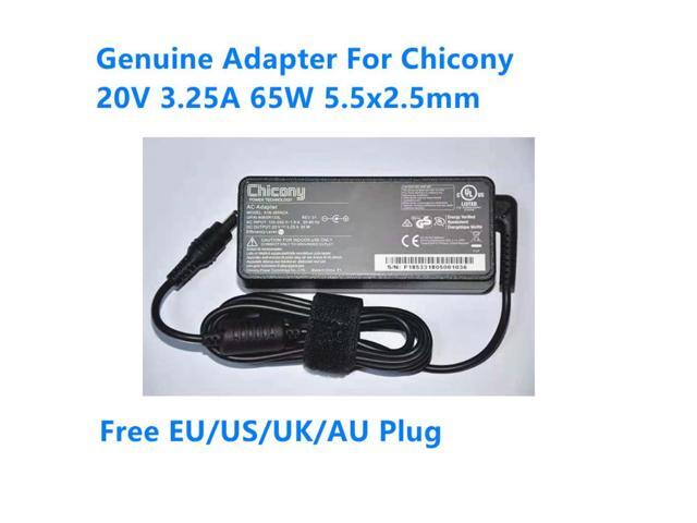 Click here for 20V 3.25A 65W 5.5x2.5mm Chicony A16-065N2A A065R13... prices