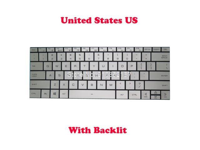 Click here for Silver Laptop Backlit Keyboard For Tongfang PF4NU1... prices