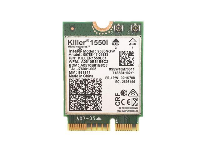 Click here for Killer 1550i AC Dual Band 1.73Gbps Wireless 9560NG... prices