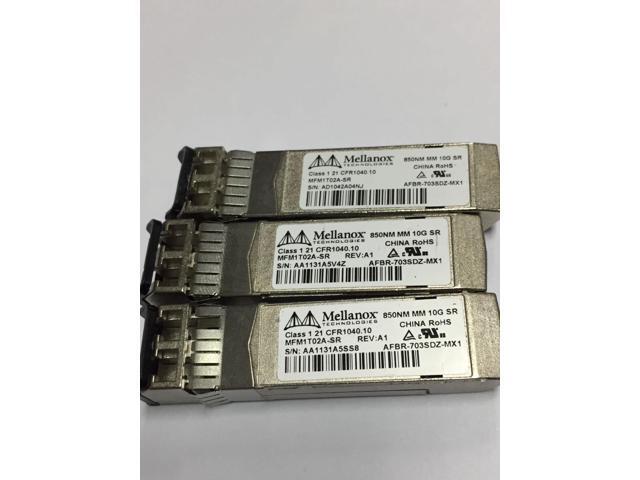 Click here for Mellanox MFM1T02A-SR AFBR-703SDZ-MX1 850NM MM 10G... prices