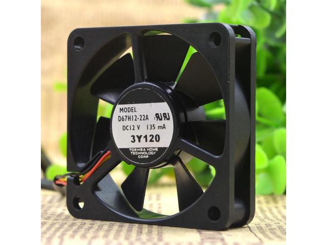 Click here for D67H12-22A 12V 135MA 6CM 3 line mute cooling fan prices