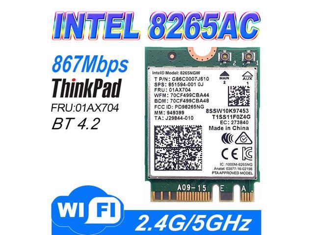 Click here for Dual Band Wlan For Intel 8265NGW Wireless-AC 8265... prices