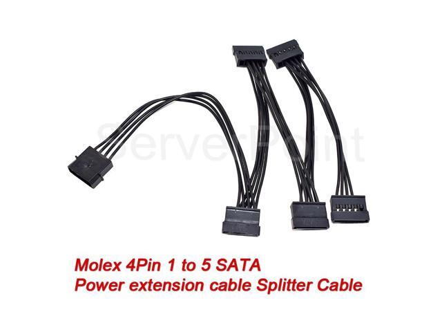 Click here for For DIY PC Sever UL1007 18WAG Splitter Cable Molex... prices