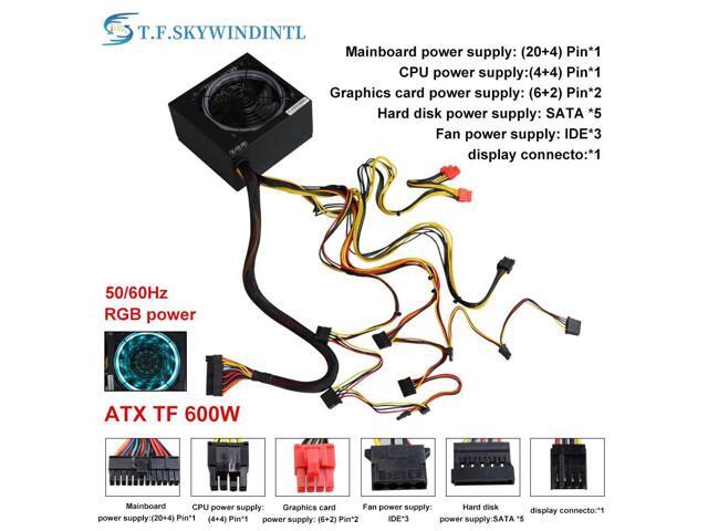 Click here for T. F.SKYWINDINTL 600W ATX Computer PC Power Supply... prices