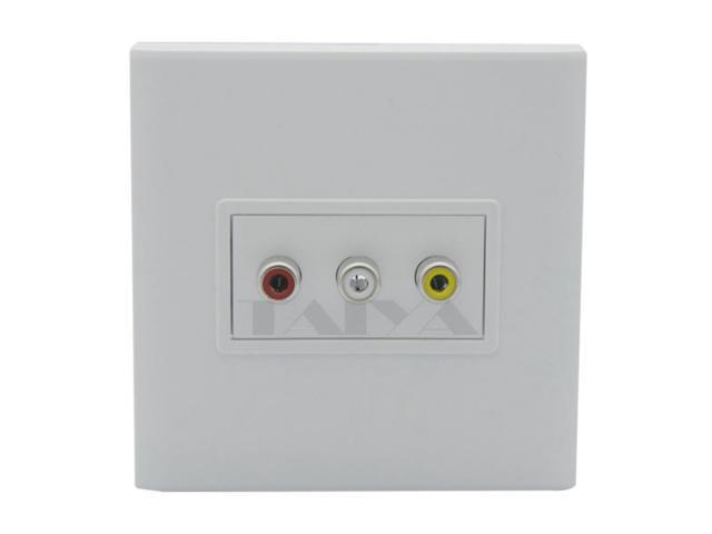 Click here for 3 RCA AV wall plate with backside screw connector prices