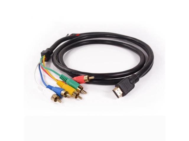 Click here for 1.5M AUX Audio Cable 5ft HDMI-Compatible to 5RCA M... prices