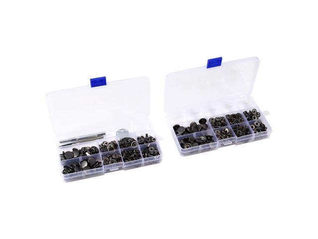 Click here for 100 Sets/Lot 15mm Hitam Tembaga Snap Pengencang Te... prices