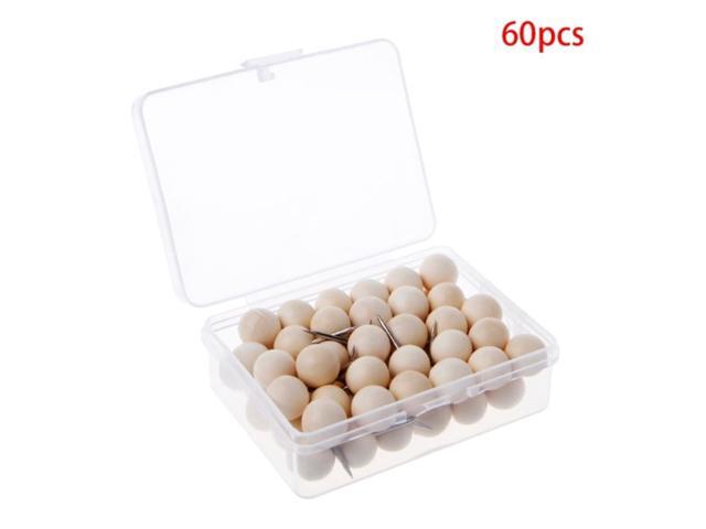 Click here for 60 Pcs Round Wooden Thumbtack Creative Decorative... prices