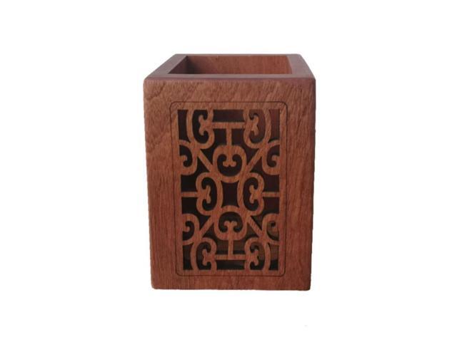 Click here for Multi-functional Solid Wood Pen Container Hollow o... prices