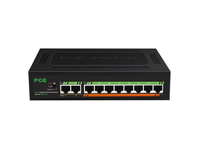 Click here for 8 Port Gigabit PoE Switch +2-Uplink High-Power PoE... prices
