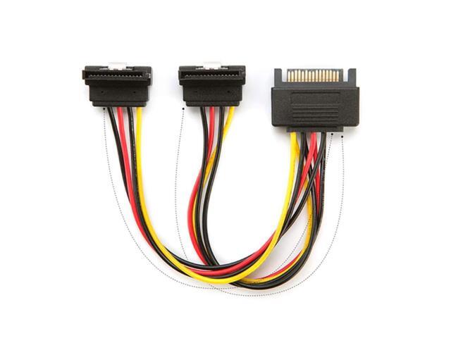 Click here for 15Pin Male to 2 Female 90 degree SATA Power Cable... prices