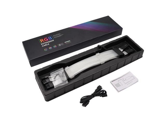 Click here for 8Pin (6+2)*2 Dual LED RGB CableNeon GPU Cable 5V I... prices