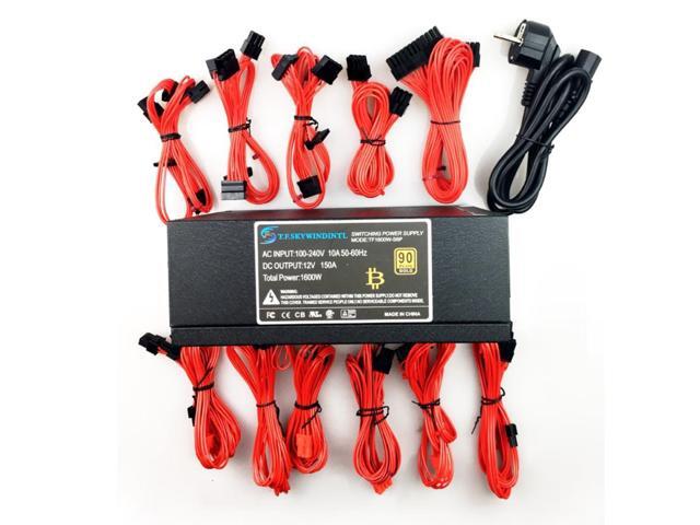 Click here for 1600W 110v 220v Modular Mining Power Supply GPU Fo... prices