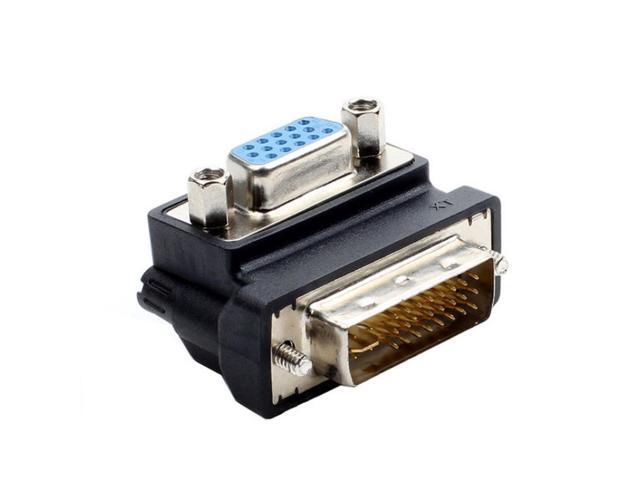 Click here for DVI-I 24+5 Male To VGA 15 Pin Female 90 Degree Rig... prices