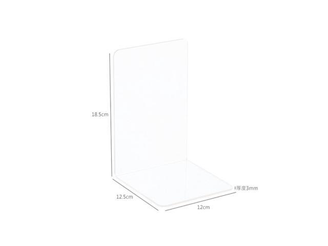 Click here for Clear Acrylic Bookends L-shaped Desk Organizer Des... prices