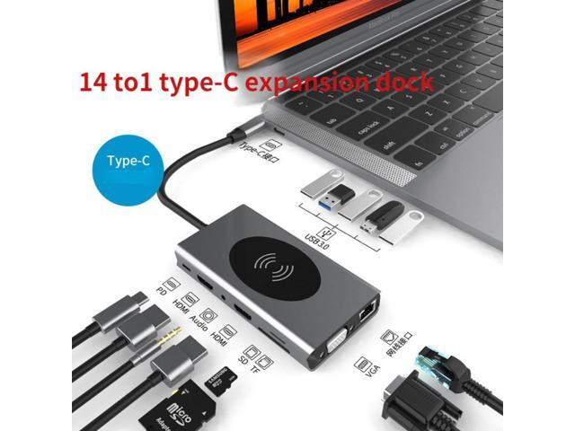 Click here for USB C Hub Type C for MacBook Pro Air USB C Split T... prices
