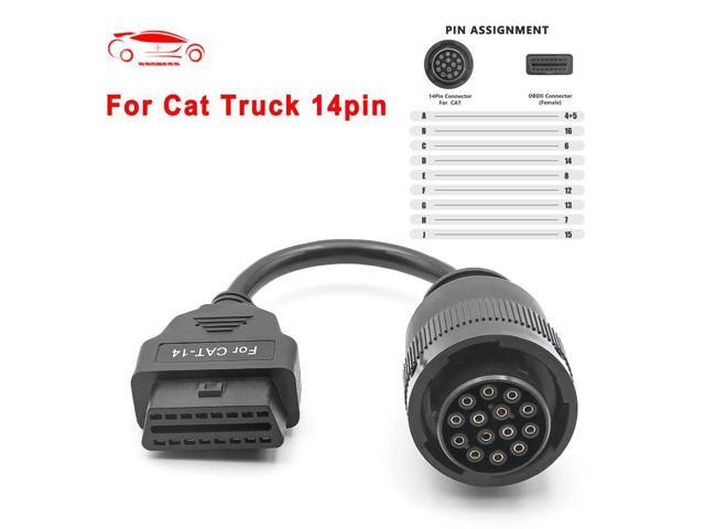 Click here for For Cat Truck 14pin OBD To OBD2 16Pin OBD 2 Extens... prices