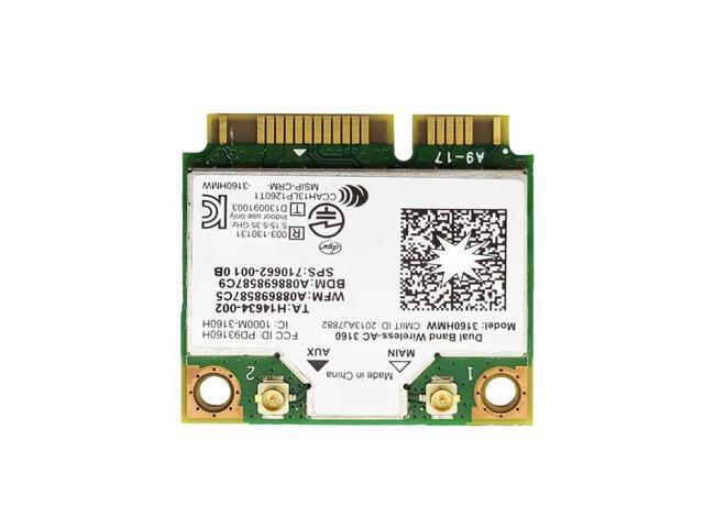 Click here for Dual Band Mini PCI-e Wifi 3160HMW 802.11ac Wireles... prices