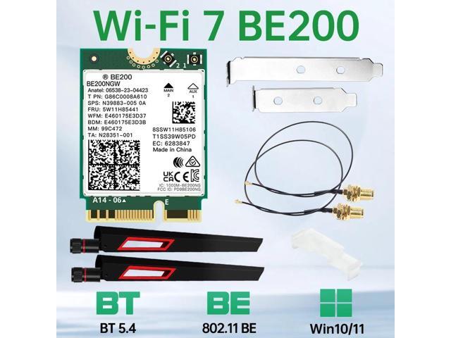 Click here for WiFi 7 BT5.4 BE200NGW  802.11BE M.2  for Win10/11... prices