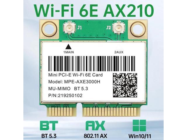 Click here for WiFi 6E AX210HMW  Mini PCI-E  BT5.3  Tri-Band 2.4G... prices