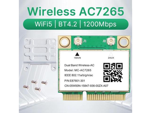 Click here for WiFi 5 AC7265  1200Mbps  BT4.2  802.11ac  Mini PCI... prices