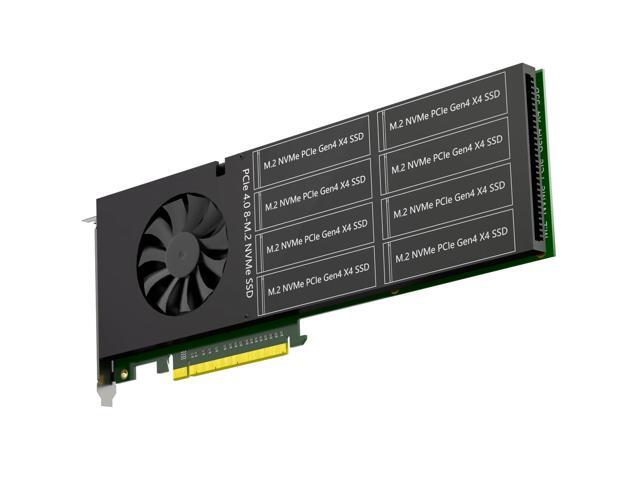 Click here for 8-Slot M.2 NVMe to PCIE 4.0 X16  with PCIe Switch prices