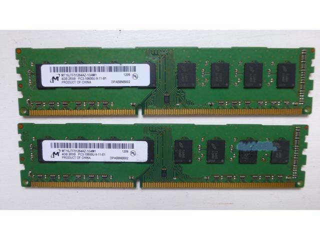Click here for For 4G 2RX8 PC3-10600U-9-11-B1 Memory stick MT16JT... prices
