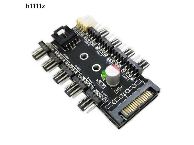 Click here for Computer Chassis Fan HUB SATA Port to 10 Way 12V 3... prices