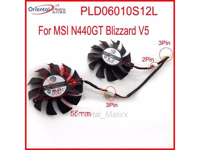 Click here for 2pcs/Lot PLD06010S12L 55mm 12V 0.20A 3Pin VGA Fan... prices