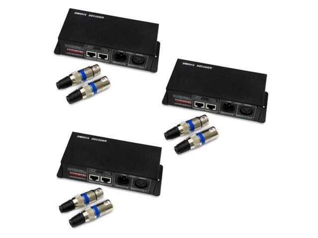 Click here for 3X 4CH DC12-24V RGBW DMX 512 Decoder LED Controlle... prices