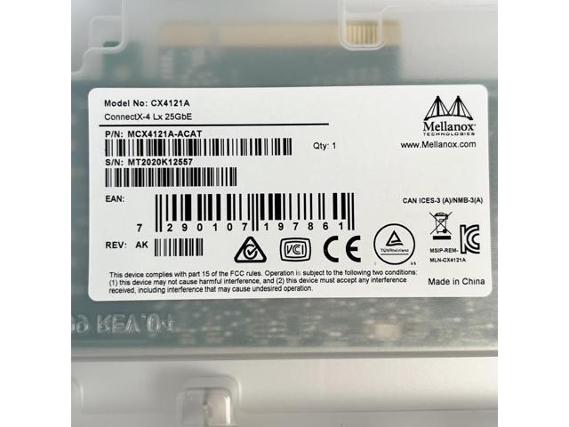 Click here for CX4121A MCX4121A-ACAT Mellanox ConnectX-4 25Gigabi... prices