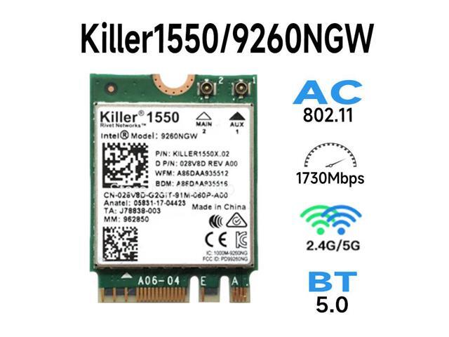 Click here for For Killer 1550 intel 9260 9260NGW NGFF 1730 Mbps... prices
