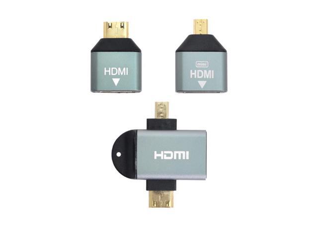 Click here for 3pcs/set Micro & Mini HDMI to HDTV 1.4 Female 2-in... prices