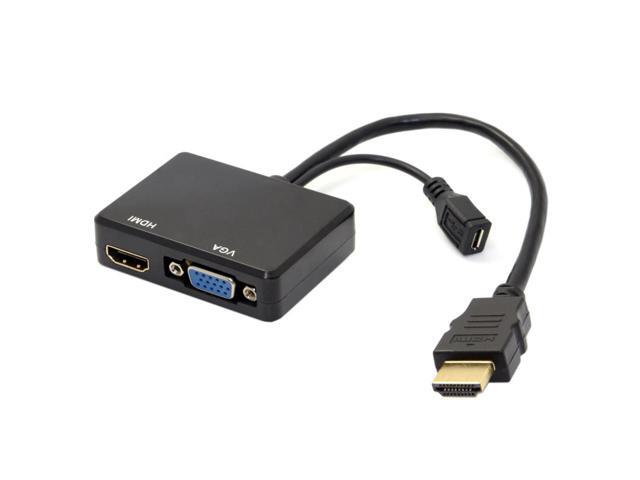 Click here for HDMI to VGA & HDMI Female Splitter with Audio Vide... prices