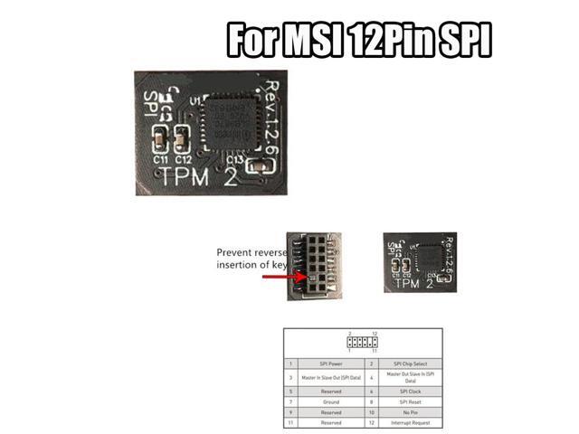 Click here for For MSI 12PIN SPI MS-4462 TPM 2.0 Security Module... prices